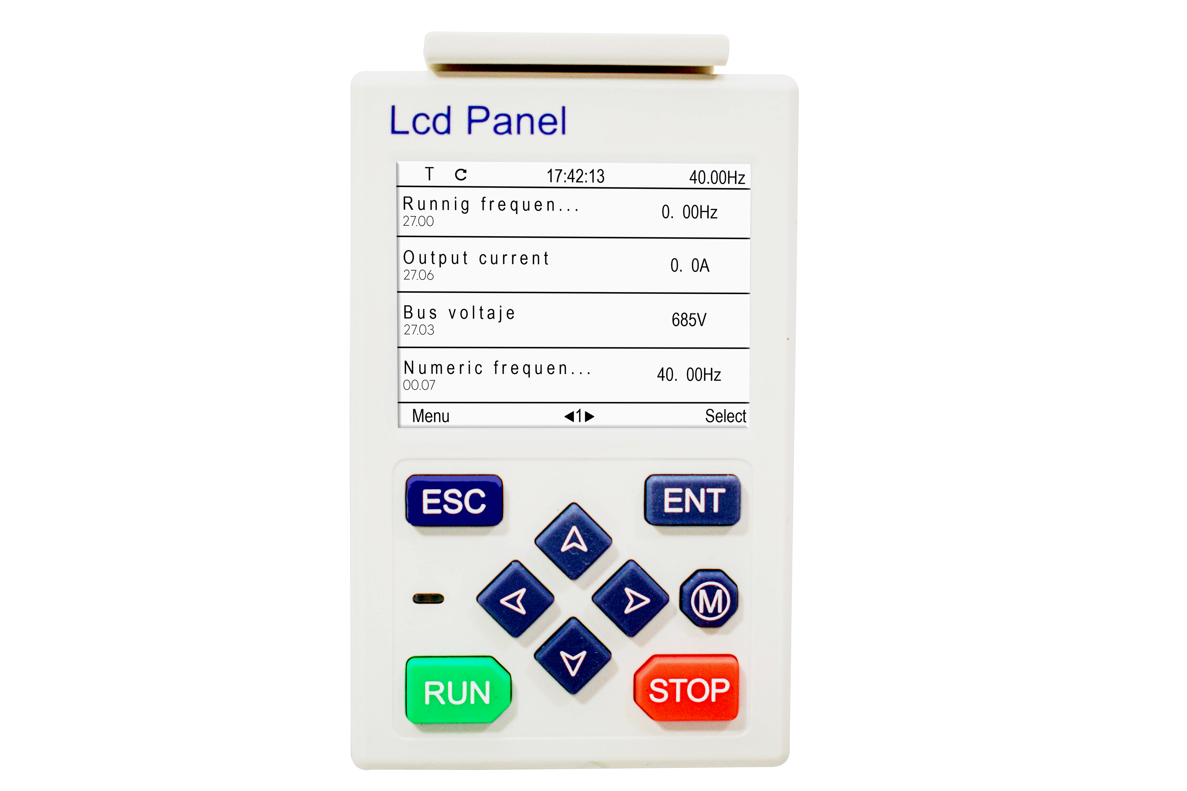 PANEL LCD V2.0 FOR VFD500-GB & VFD580 - VEIKONG MÉXICO S.A. DE C.V.
